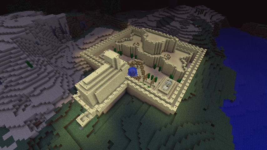 sandstone castle Minecraft Map