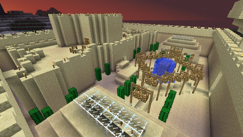 sandstone castle Minecraft Map