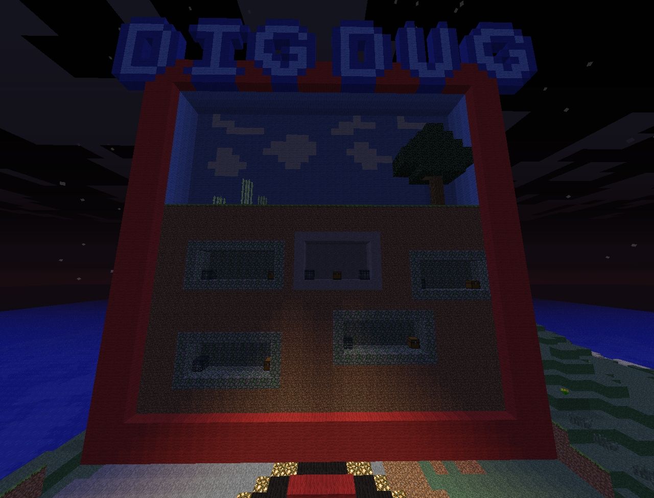 Dig Dug (With a Twist) Minecraft Map
