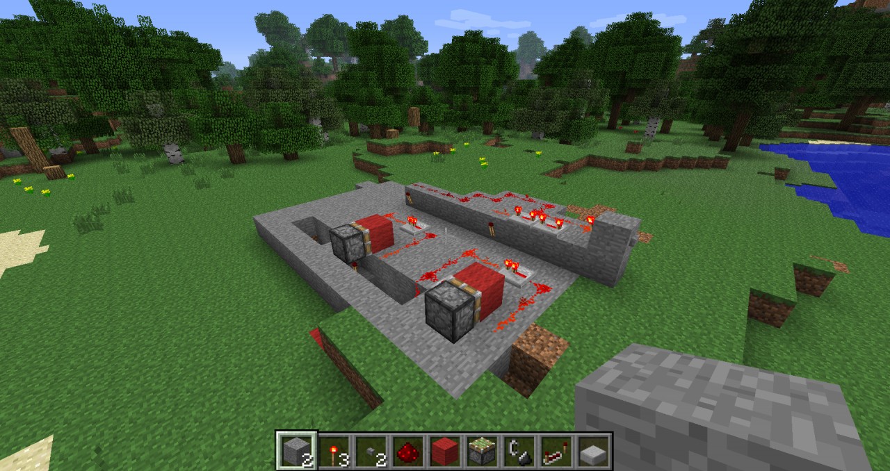 Analoge Redstone counter (acts after 3 times button power) Minecraft Map