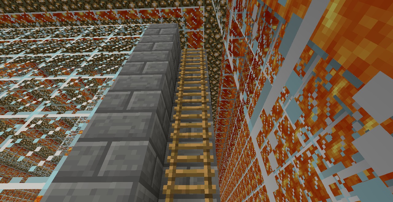 LAVA WALL combat arena Minecraft Map