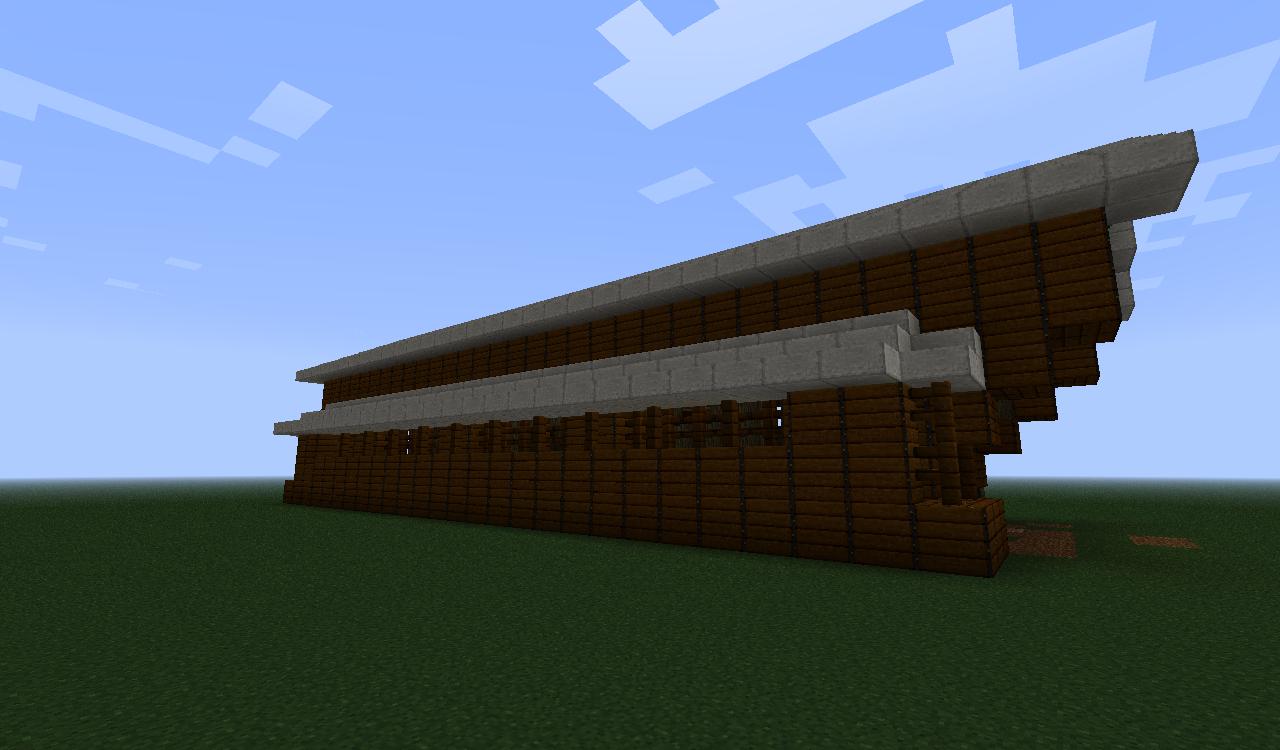 Covered Bridge w/Padestrian Walkway. Minecraft Map
