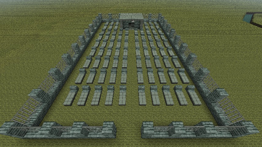 Graveyard,barn and arena Minecraft Map