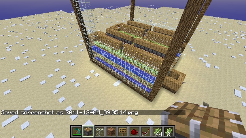 Automatic SugarCane Farm (bigger) Minecraft Map