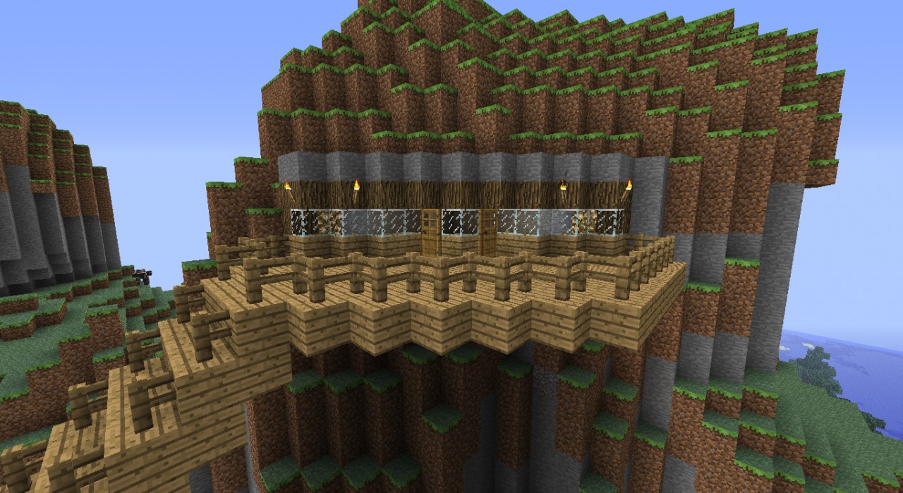 Simple Hillside Home Minecraft Map