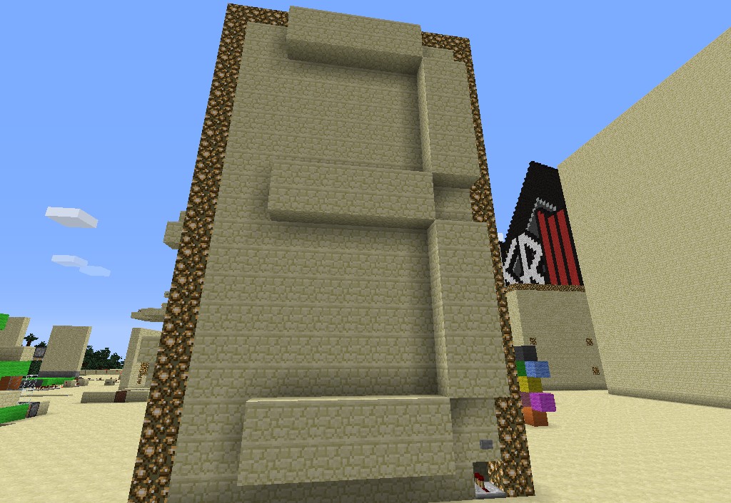 huge 7-segment display Minecraft Map