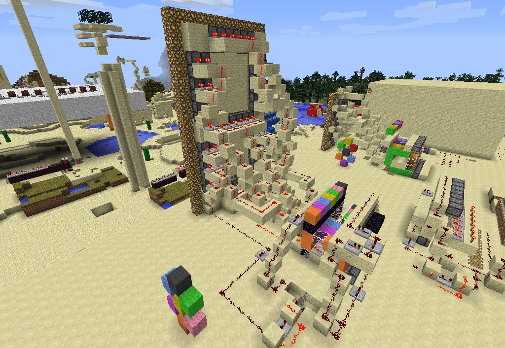 Huge 7 Segment Display Minecraft Map