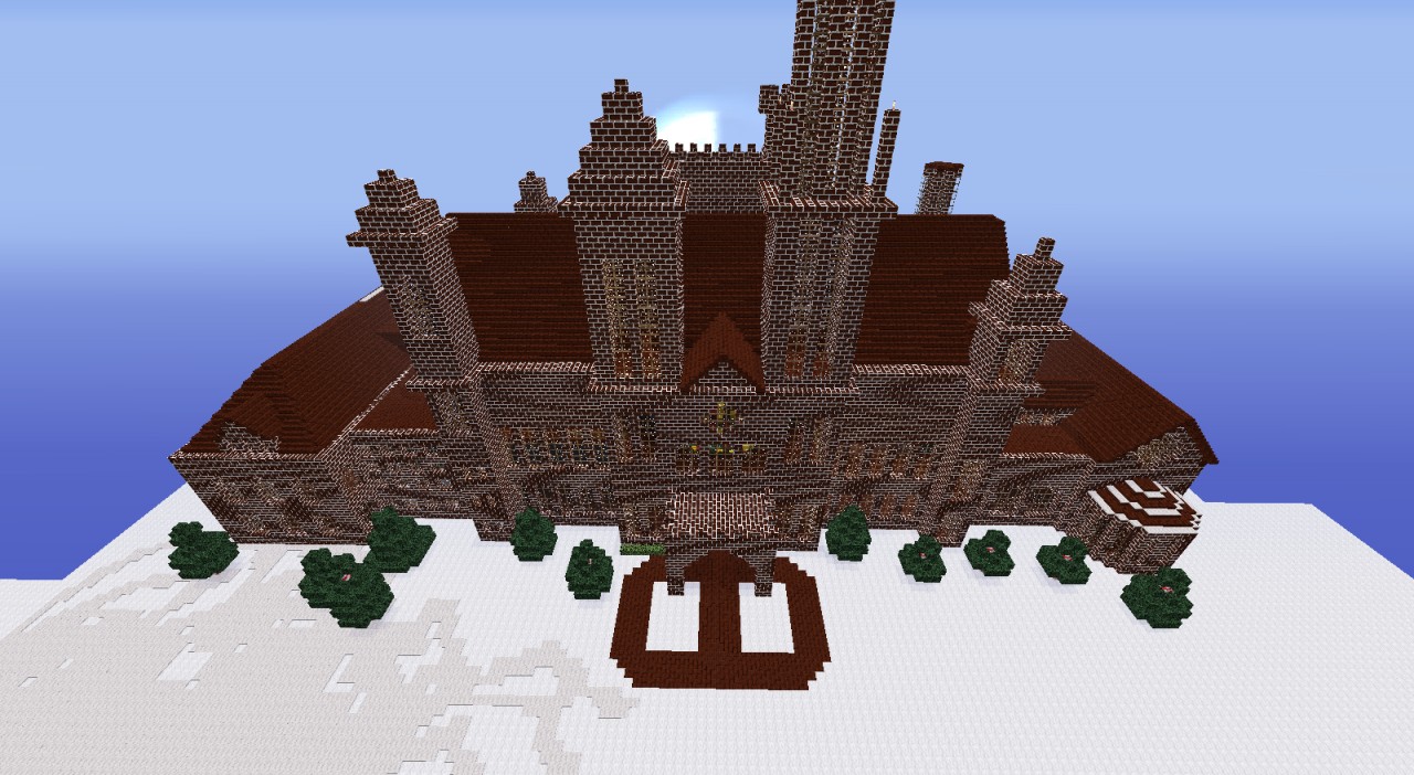 Gingerbread Christmas castle (Smithsonian) Minecraft Map