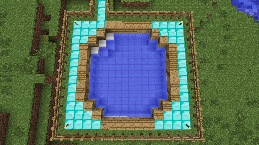 Private Round Pool/Spa Minecraft Map