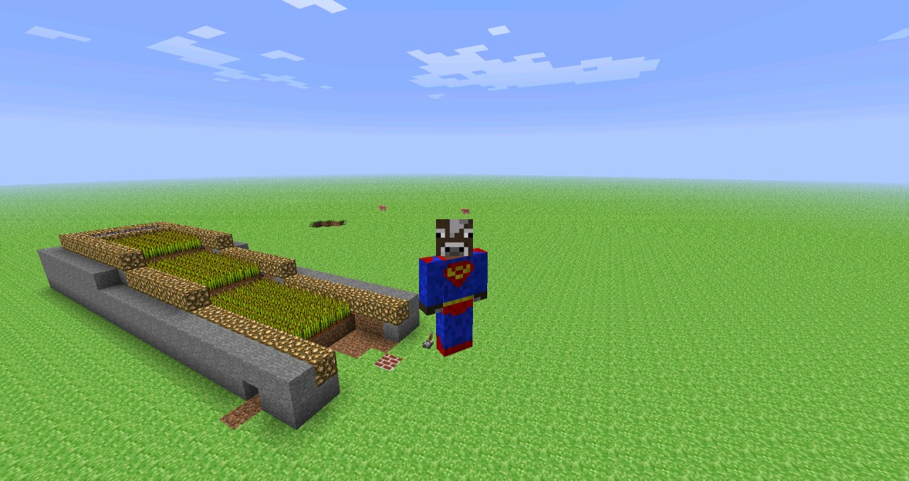 Semi-Automatic Wheat harvester Minecraft Map