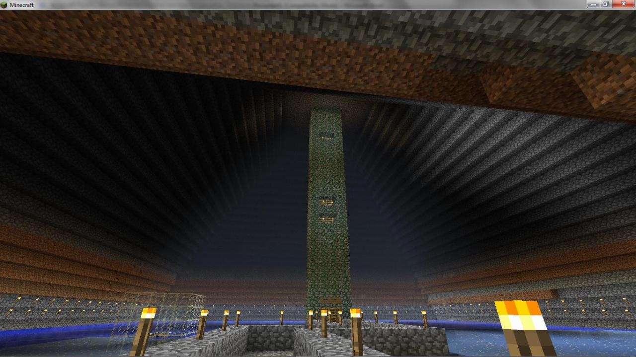 pyramid and underwater house Minecraft Map