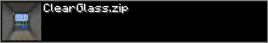 ClearGlass Minecraft Texture Pack
