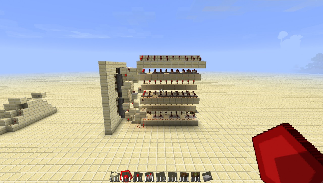 Piston 7 Segment Display (Most compact so far) Minecraft Map