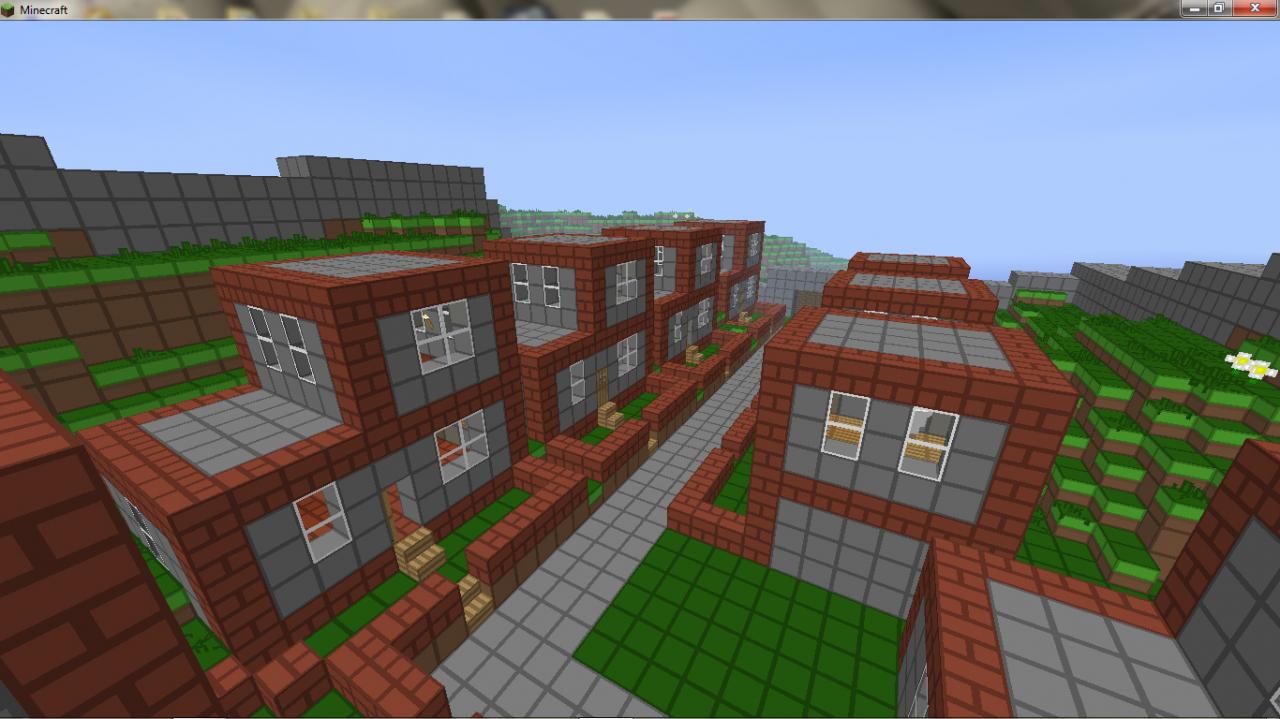 Town with Houses Minecraft Map