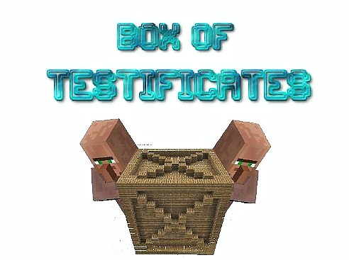 BOX OF TESTIFICATES Minecraft Map
