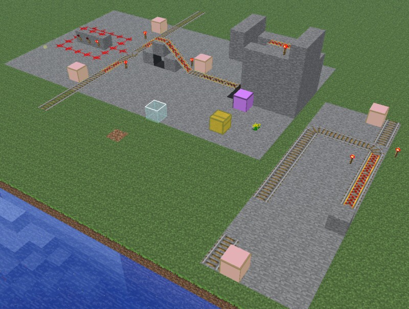 Minecart splitter experiments Minecraft Map