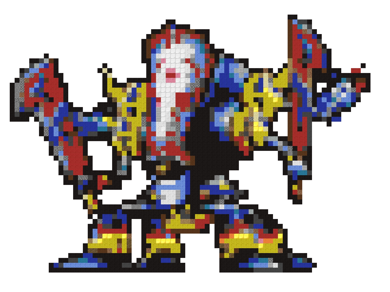 Void droid pixel art Minecraft Map