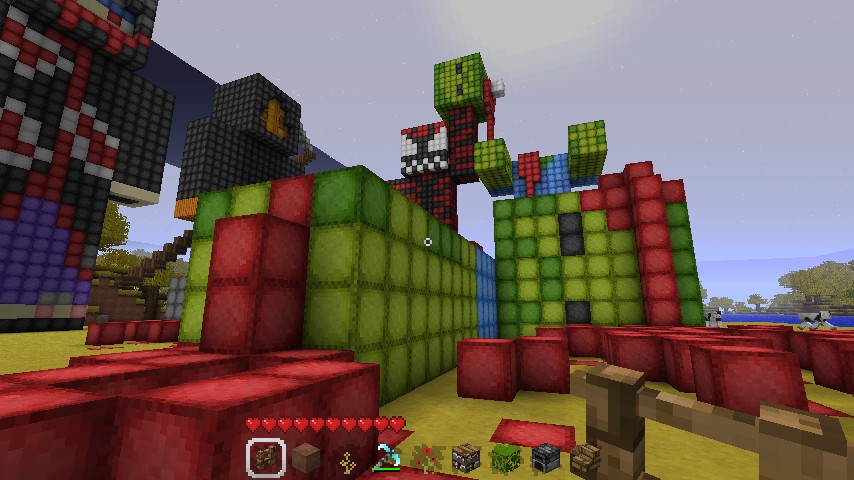 Statues of some of my favourite skins Minecraft Map