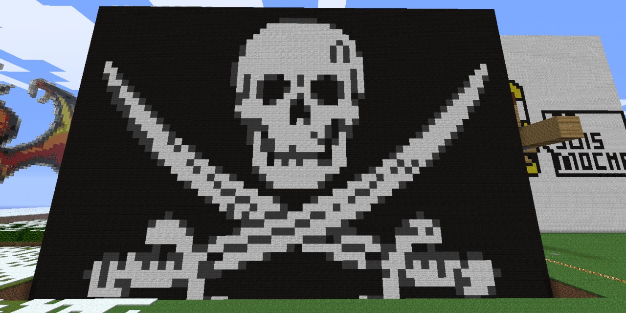Skull with swords Minecraft Map