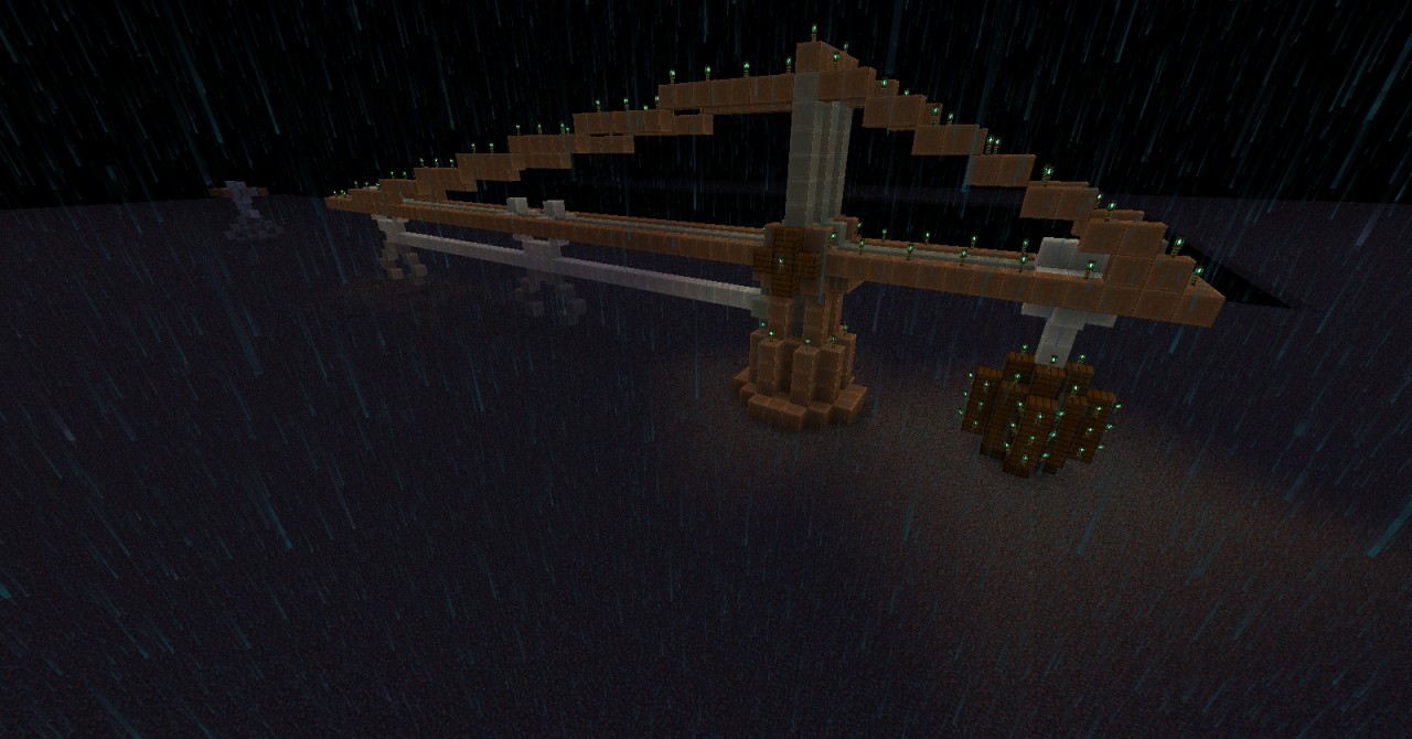 Airship Steampunk Docking/cargo crane Minecraft Map