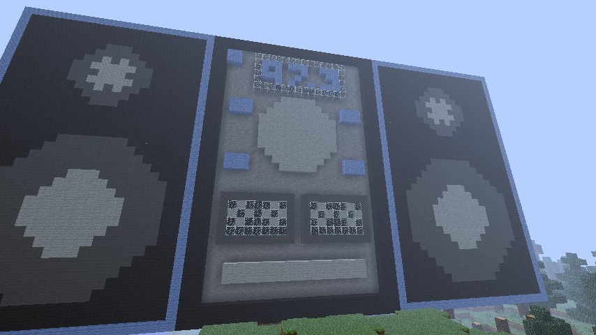 60 x 38 Stereo Boom Box Minecraft Map