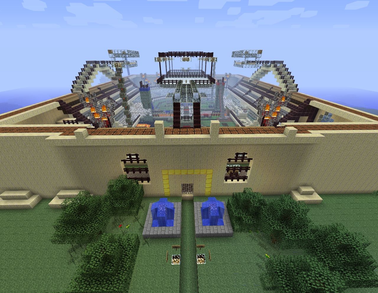 Solaria Spleef/PVP arena ***Griefed into oblivion. Minecraft Map