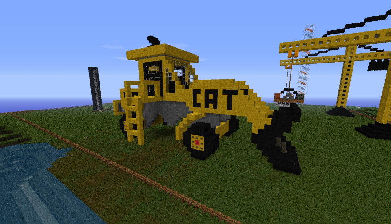 my first wheel loader Minecraft Map