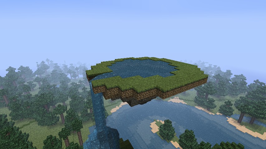 Floating Islands with Waterfalls Minecraft Map