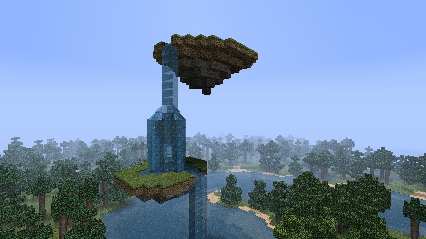 Floating Islands with Waterfalls Minecraft Map