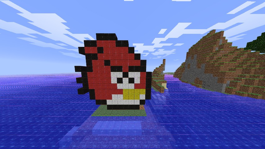 Red Angry Bird Minecraft Project