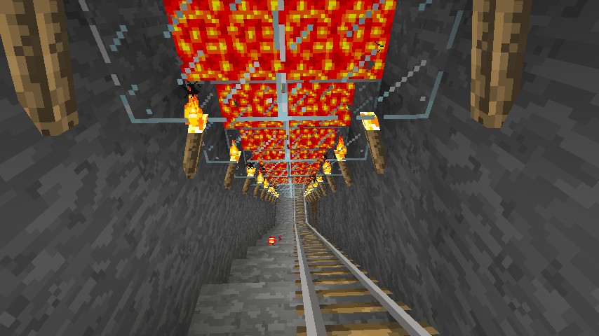 Massive Roller Coaster/ Minecart Ride Minecraft Map