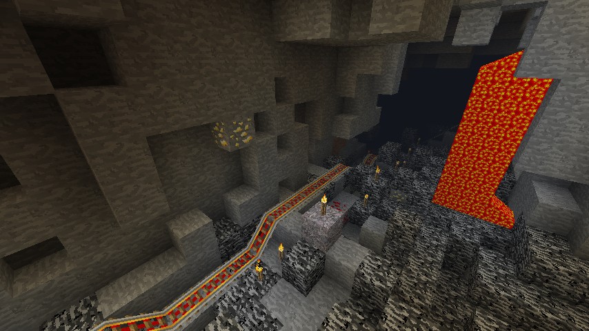 Massive Roller Coaster/ Minecart Ride Minecraft Map