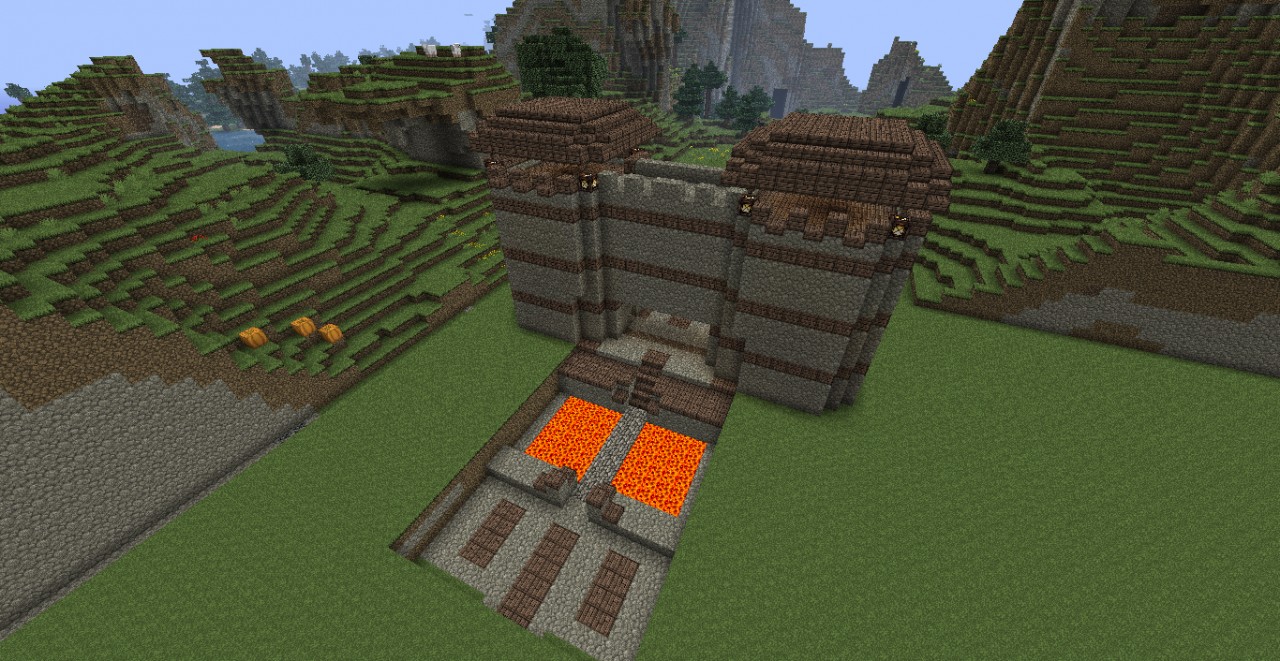 Simple Lava Moat Minecraft Map