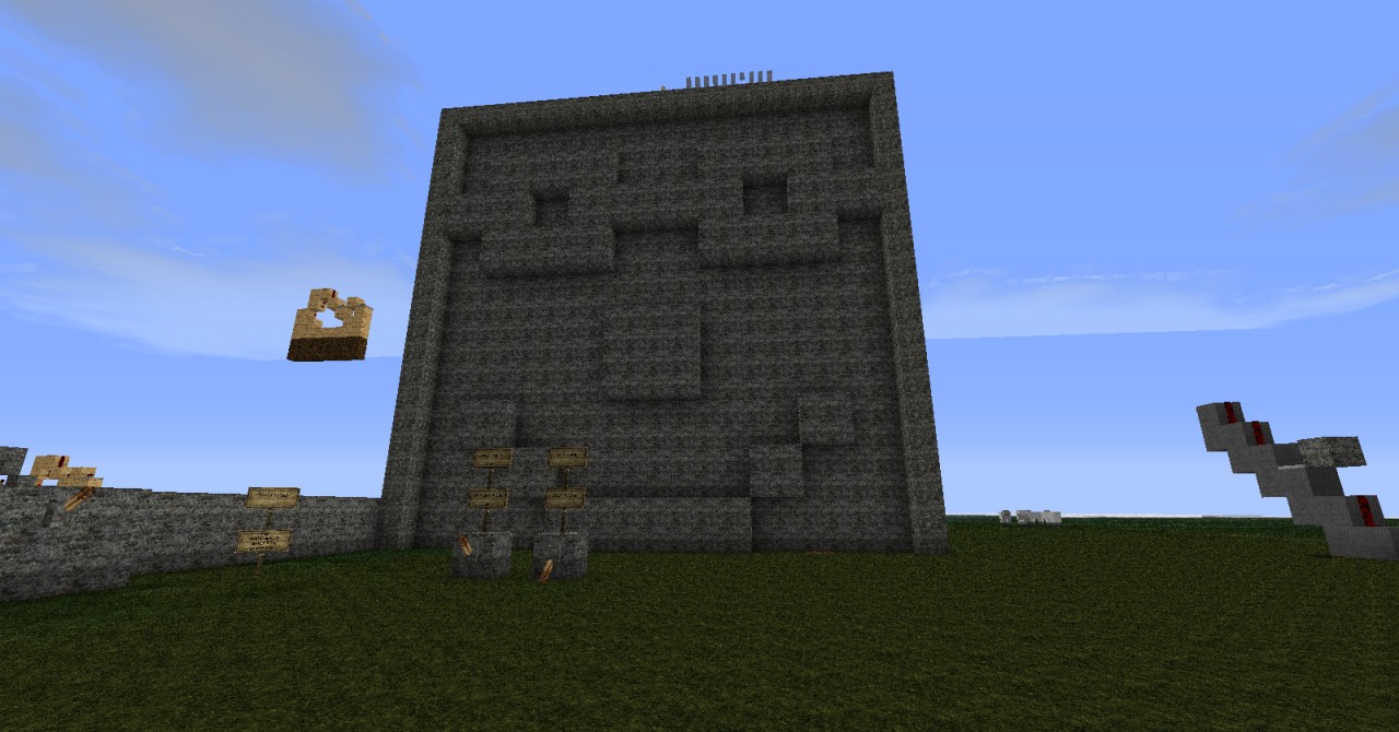 10 x 10 blocks screen Minecraft Map