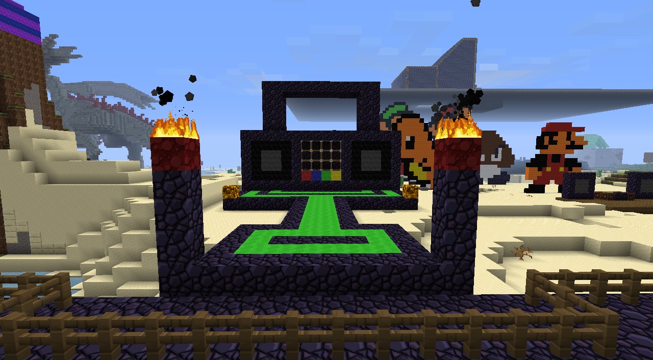 Giant BOOMBOX Stage Minecraft Map