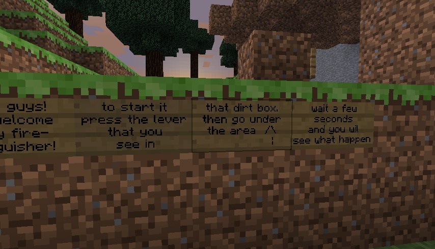 fire extinguisher Minecraft Map