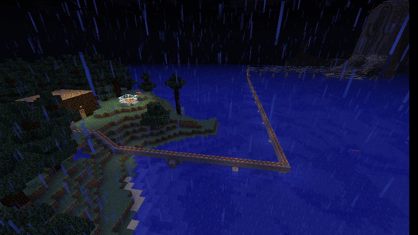 Snow Island & Camping house Minecraft Map