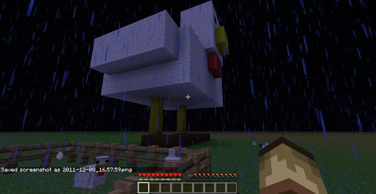 3-D Chicken Minecraft Map