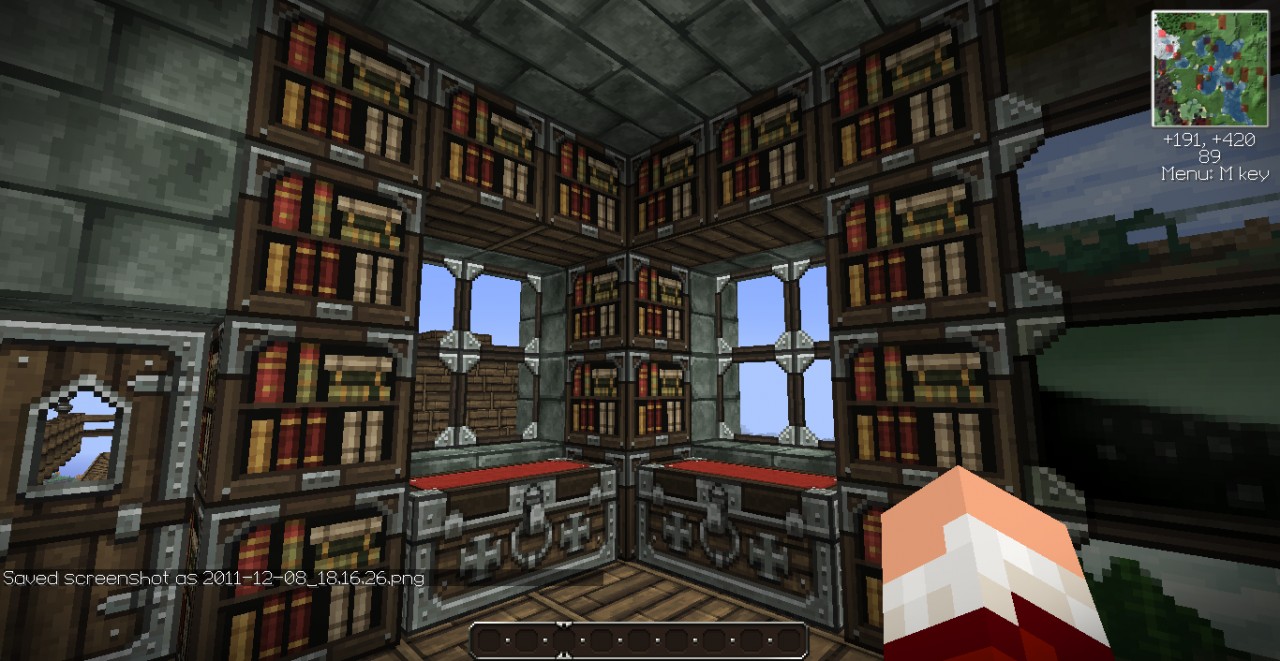 Modern house whit awsome treasure cave nearby! Minecraft Map