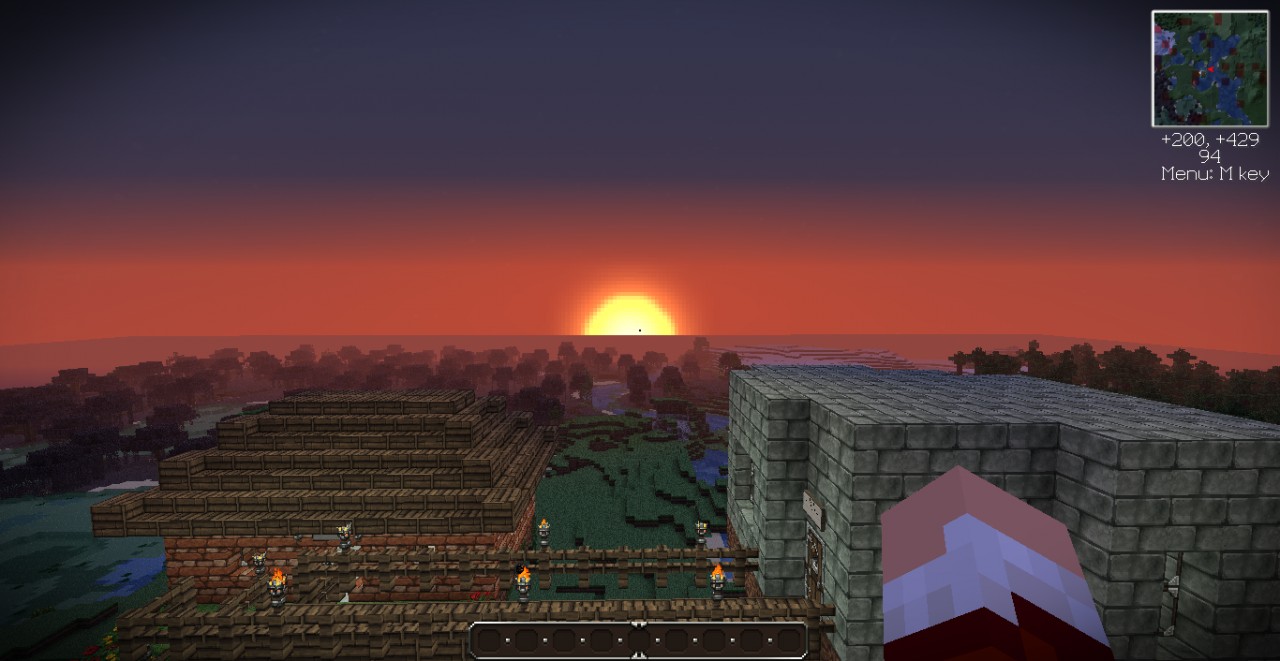 Modern house whit awsome treasure cave nearby! Minecraft Map