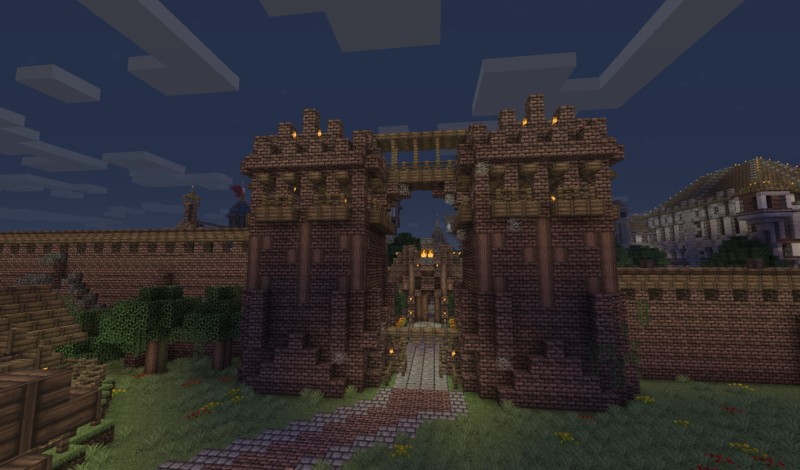 Medieval Pack 7 - Gate with towers Minecraft Map