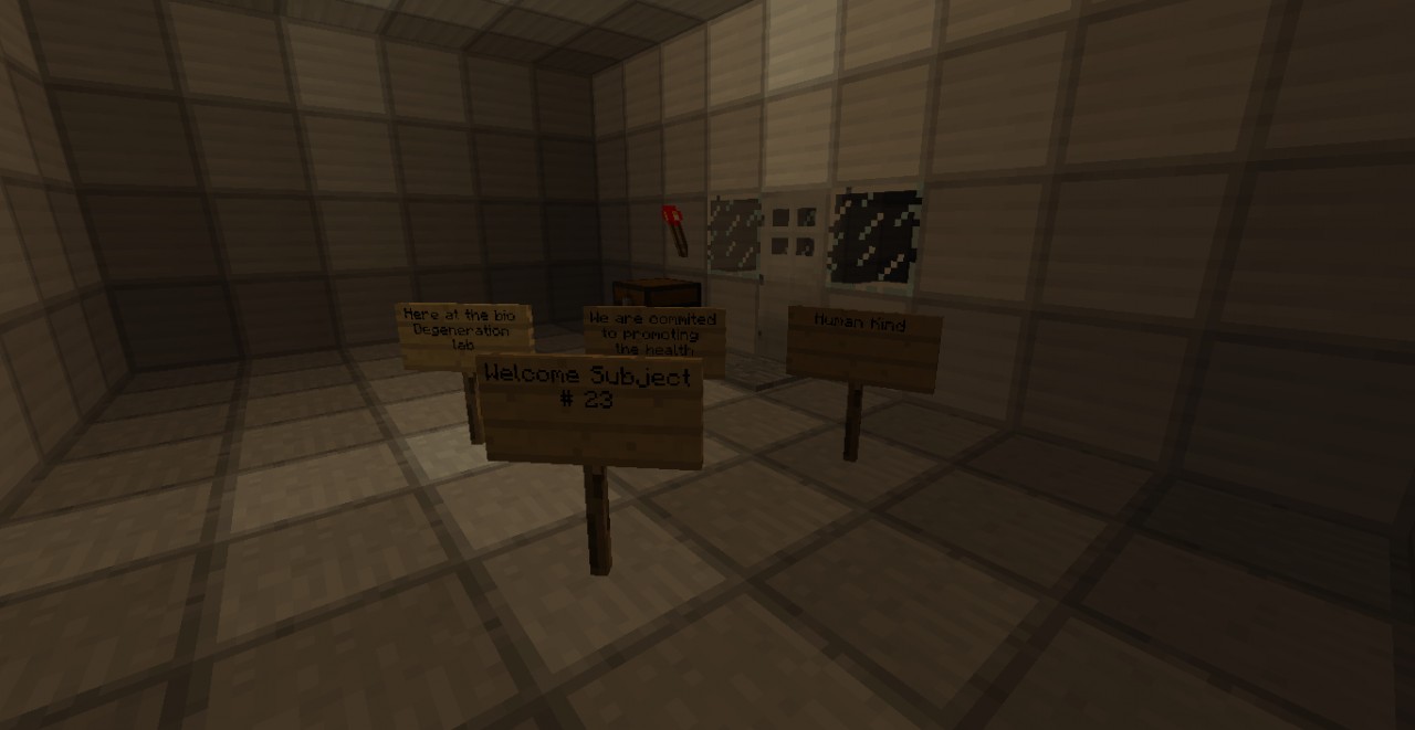 Underwater lab/Zombie outbreak Minecraft Map