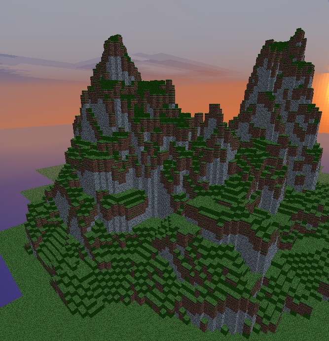 Mountain Range Minecraft Map