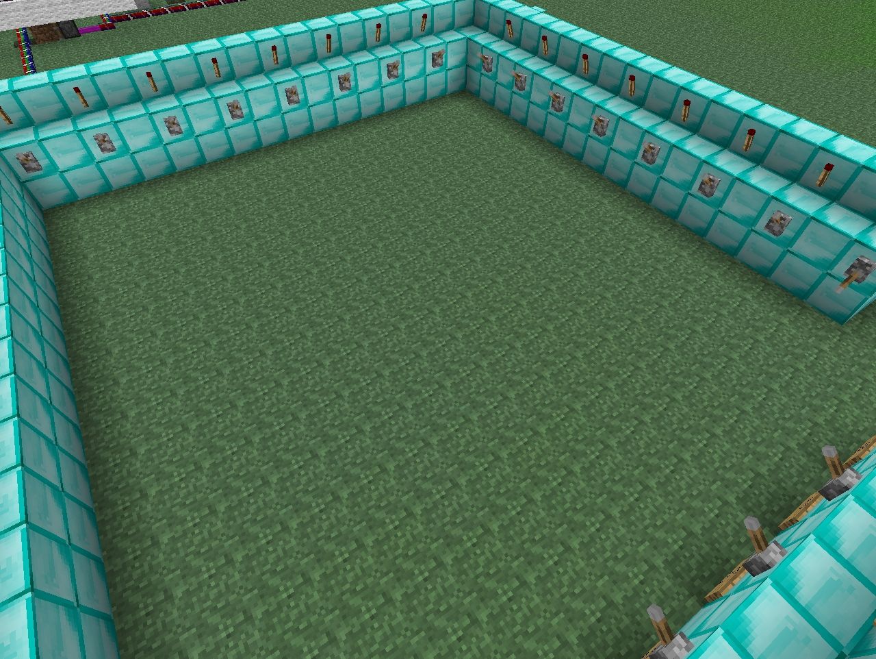 Redstone and Redpower 8-bit adder + 2x8 bits of Memory Minecraft Map