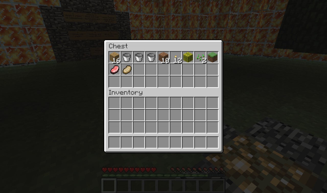 Survival map: Lava Sphere Minecraft Map