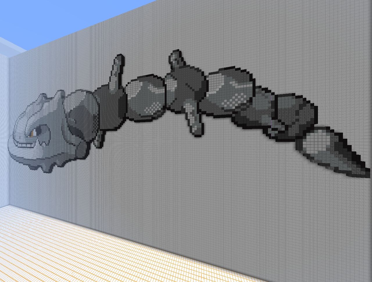 GIANT Steelix (Custom Pokemon Pixelart) Minecraft Map
