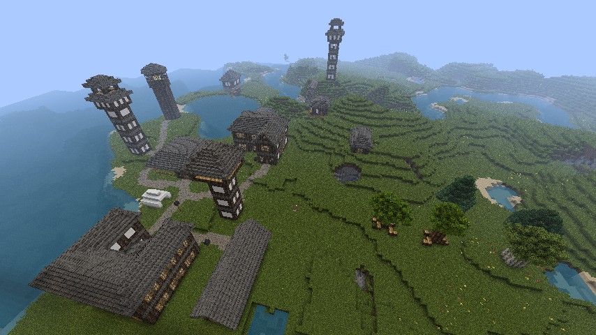 Truss-style City Minecraft Map