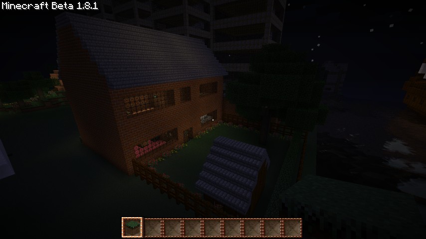 Modern brick house Minecraft Map