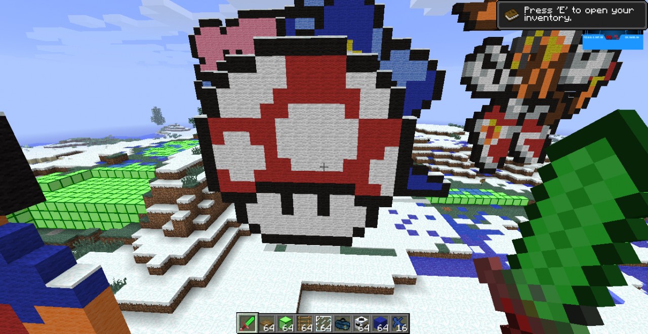 pixel world Minecraft Map