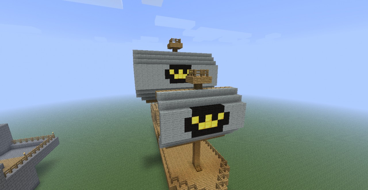 Large wooden boat Minecraft Map